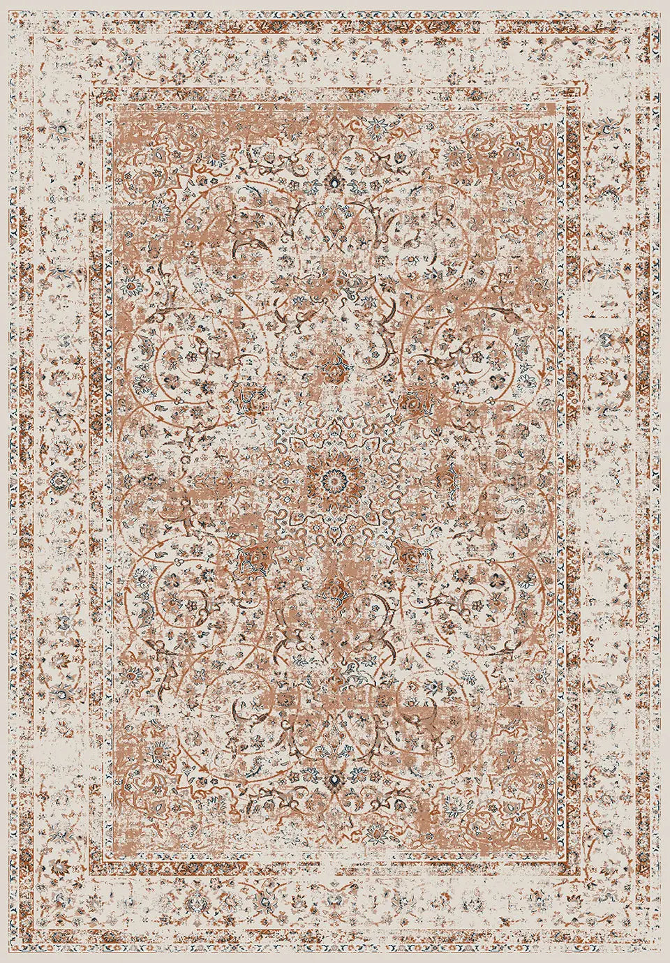 Tapete Geron Brick Estilo Persa Color Ladrillo – Saffron Looms